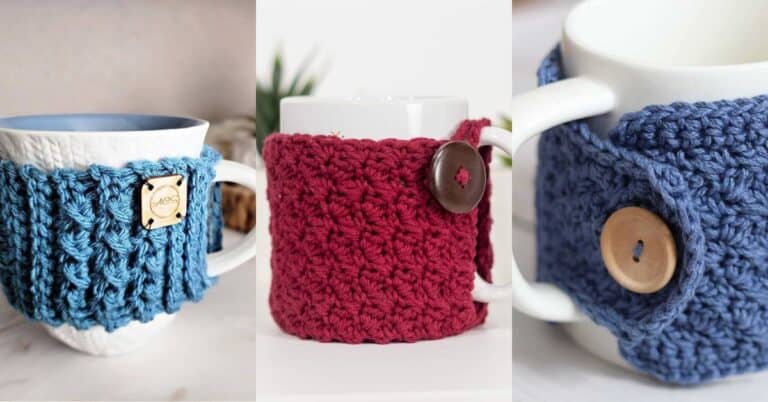 40+ Free Crochet Mug Cozy Patterns for Handmade Gifts