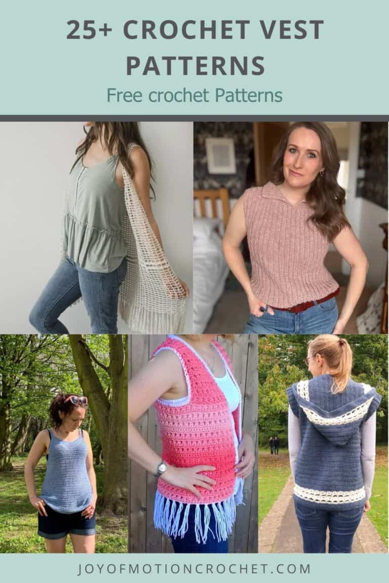 25+ Free Crochet Vest Patterns for Easy Layering