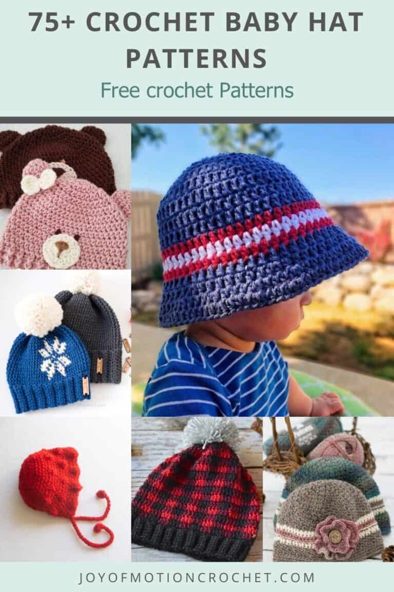 75+ Free Crochet Baby Hat Patterns for Sweet Gifts